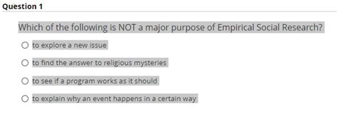 Solved Question 1which Of The Following Is Not A Major