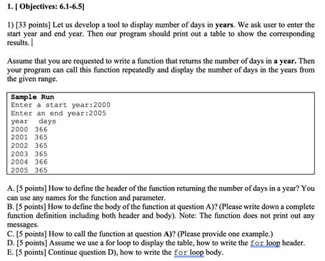 Solved 1 Objectives 61 65 1 33 Points Let Us
