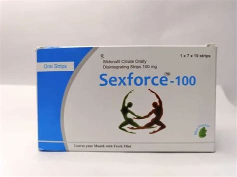 Sexforce 100mg Ods Sildenafil 100mg At Rs 140stripe Sildenafil
