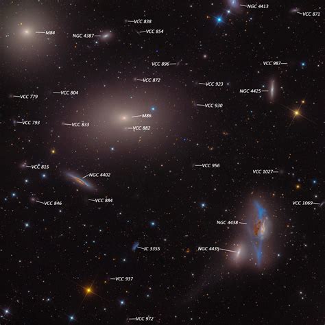 M86 In The Central Virgo Cluster Spacevolve