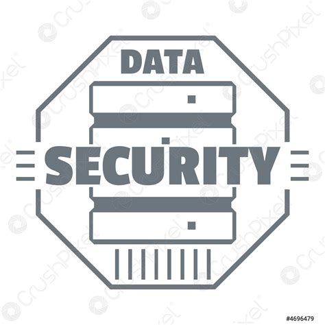 Personal Data Security Logo Simple Style Stock Vector 4696479