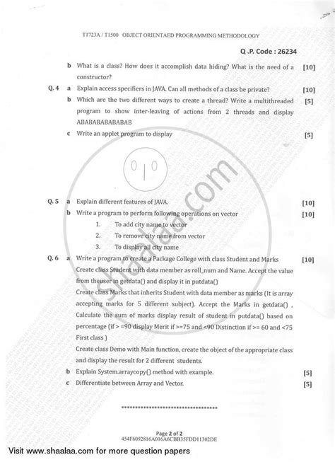 Object Oriented Programming Methodology 2017 2018 Be It Information
