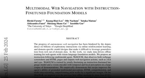 Paper Page Multimodal Web Navigation With Instruction Finetuned Foundation Models