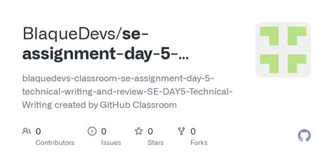 Github Blaquedevsse Assignment Day 5 Technical Writing And Review