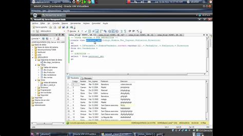 Vistas Con Procedimientos Y Funciones En Sql Server 2008 Youtube