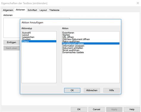 Qv Aktion Variable Setzten