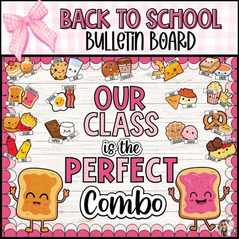 Welcome Back To School Bulletin Board Kit Editable Perfect Combo