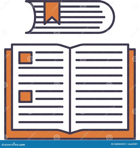 Icon Library Book Vector Open Dictionary Isolated Stock Vector