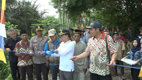 Bupati Satono Resmikan Jembatan Berkemajuan Ke 27 Segarau Rantau