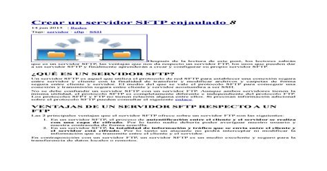 Tema 4 Configurar Un Servidor Sftppdf Pdf Document