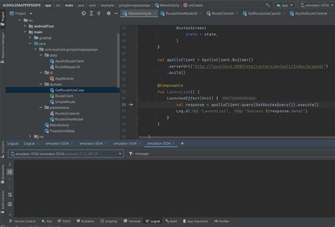 how to check if graphql is connected to your android app through