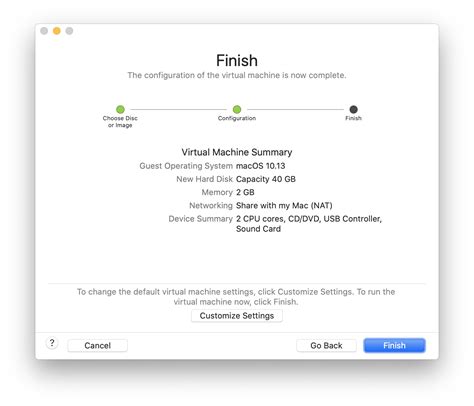 Virtualization Creating High Sierra As Vm Under Vmware Fusion Ask Different