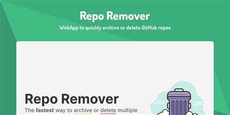 repo remover webapp to quickly archive or delete github repos made