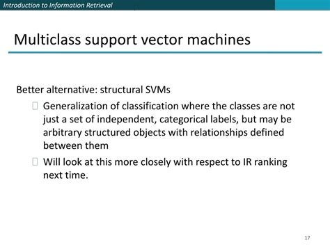 Ppt Hinrich Schütze And Christina Lioma Lecture 15 1 Support Vector