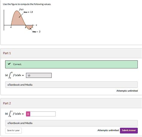 solved use the figure to compute the following values part 1 correct