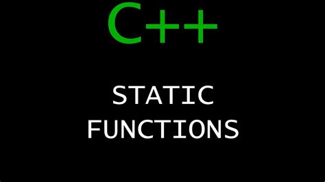C Programming Tutorial 55 Static Functions Youtube