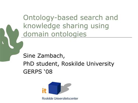 Ppt Ontology Based Search And Knowledge Sharing Using Domain