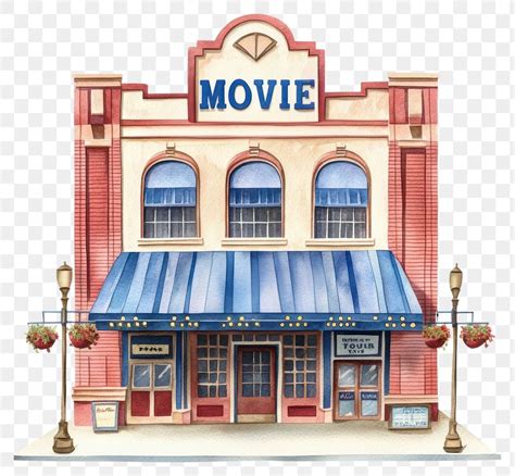 Png American Town Movie Theater Free Png Rawpixel