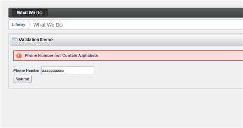 liferay is easy validation in liferay