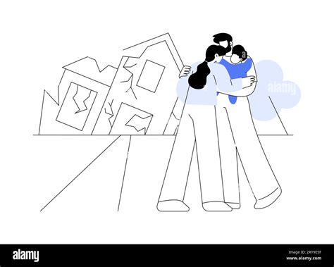 Damage From Hurricane Abstract Concept Vector Illustration Stock Vector