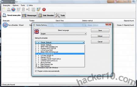 Securely Wipe Free Space Folders And Files With XShredder Hacker 10 Security Hacker