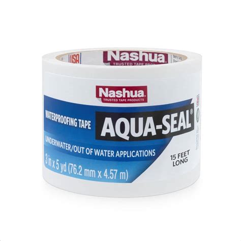 Nashua Tape 3 In X 15 Ft 5 Yds Aqua Seal Waterproof Tape In White