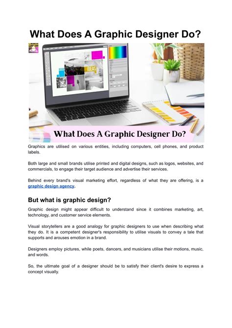 Ppt What Does A Graphic Designer Do Powerpoint Presentation Free Download Id11782310