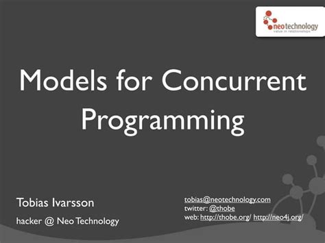 Javaone 2011 Models For Concurrent Programming Ppt