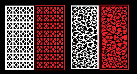 Decorative Wall Panel Set Chinese Mdf Cnc Router Laser Cutting Pattern Design For Mdf Wood