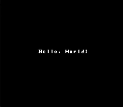 Hello World Part One
