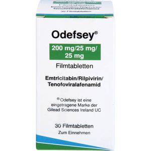 Odefsey 200 Mg25 Mg25 Mg Comprimate Filmate 30 St Eumed