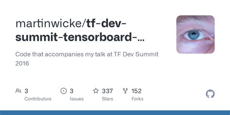 Github Martinwicketf Dev Summit Tensorboard Tutorial Code That Accompanies My Talk At Tf Dev
