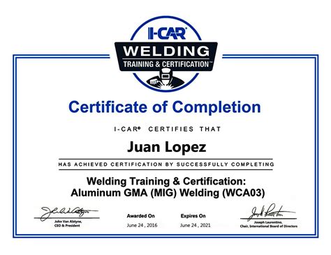 Welding Certificate Template At A Glance