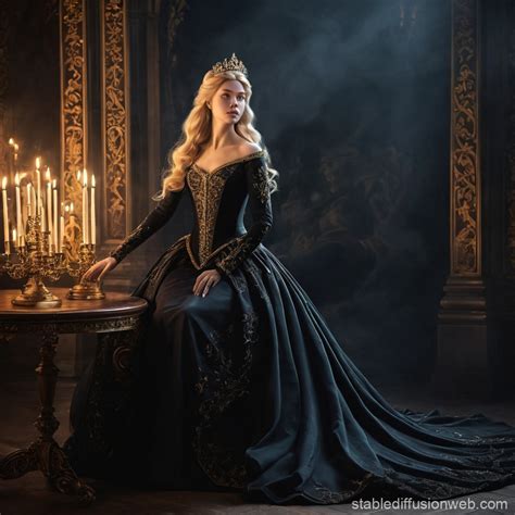 Princess Aurora Falling Into A Cursed Sleep Stable Diffusion Online