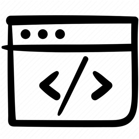 code coding design doodle html web web code icon download on