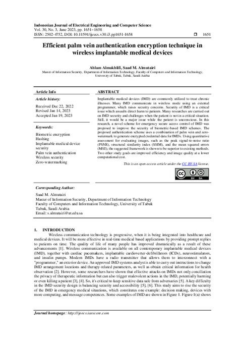 pdf efficient palm vein authentication encryption technique in