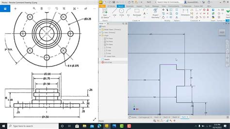 Cad 201 Module 5 Revolve Command Youtube