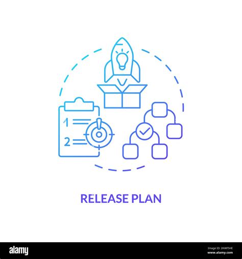 plan blue gradient concept icon stock vector image and art alamy