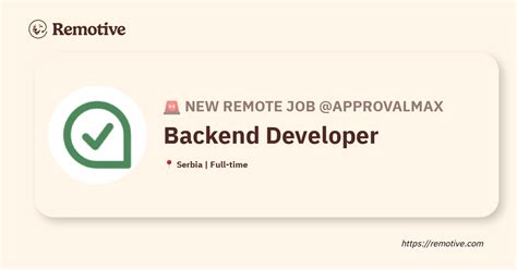 Hiring Backend Developer Approvalmax
