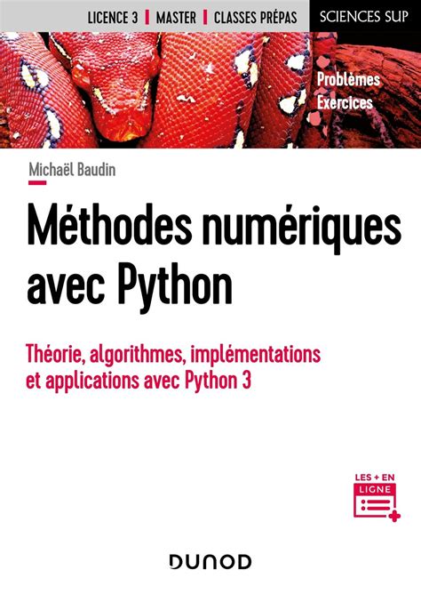 Méthodes Numériques Avec Python Michaël Baudin Librairie Eyrolles