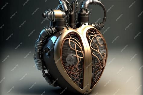 Premium Photo Bionic Artificial Heart