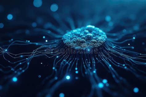 Ai Neural Network Analysis In Digital Setting Stock Illustration Illustration Of Technological