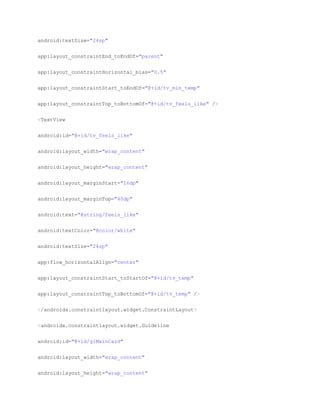 Android Kotlin Weather App Project Pdf