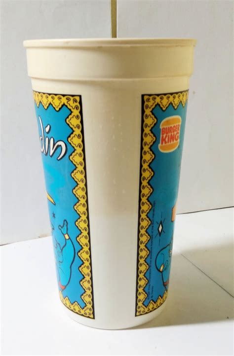 Burger King Disneys Aladdin 32 Oz Promo Plastic Cup 1992 Tulipstuff