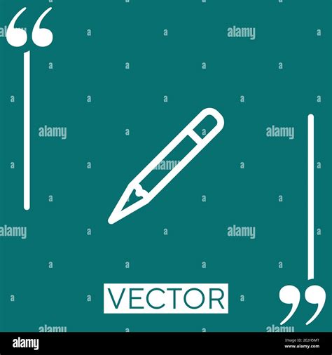 Pencil Linear Icon Editable Stroke Line Stock Vector Image Art Alamy