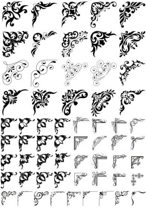 Floral Corner Vector Cdr File Format Download Free Vector