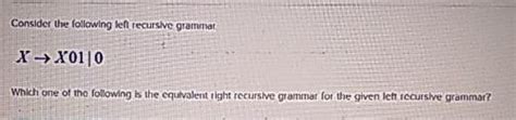 Solved Consider The Following Lef Recurslve