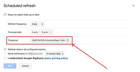How To Change The Timezone For The Scheduled Refresh OWOX Help Center