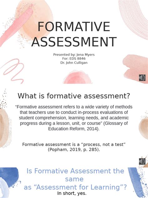 Formative Assessment Presentation Pdf