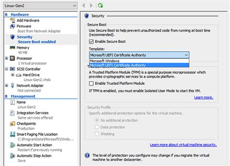 How Do I Enable Secure Boot Mode For Linux Vms